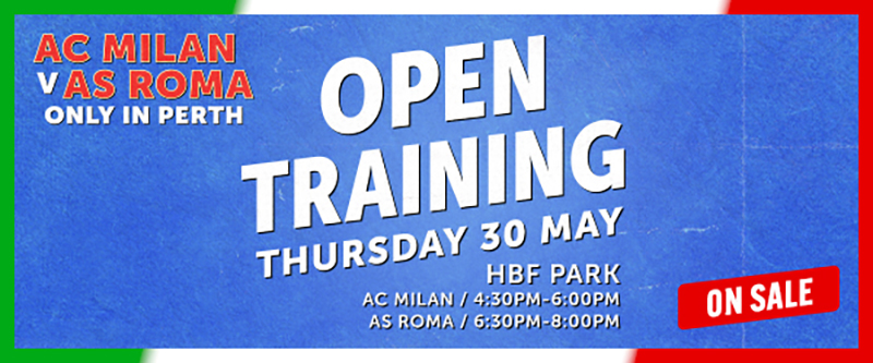 AC Milan and AS Roma Open Training