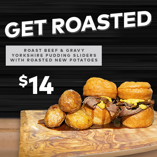 Get Roasted - Roast Beef And Gravy Yorkshire Pudding Sliders With ...