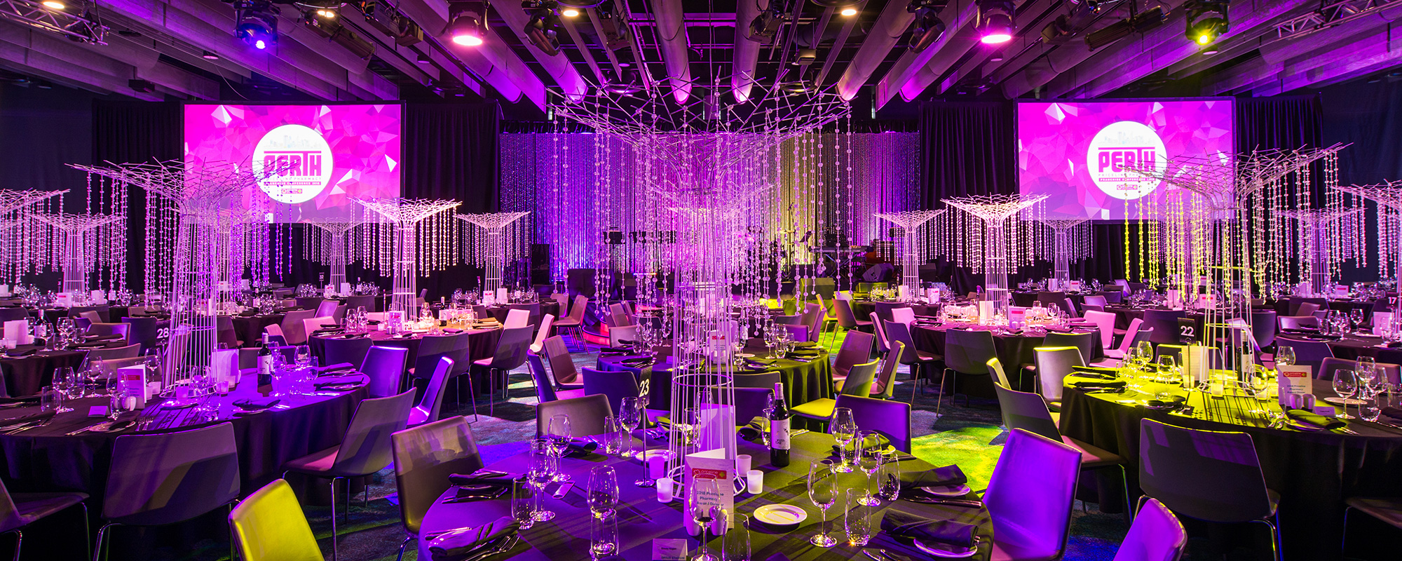 Balls, Banquets & Gala Dinner Venue Spaces in Perth