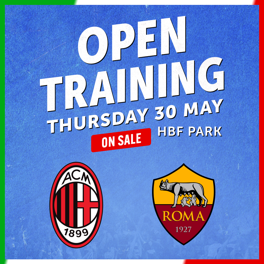 AC Milan and AS Roma Open Training